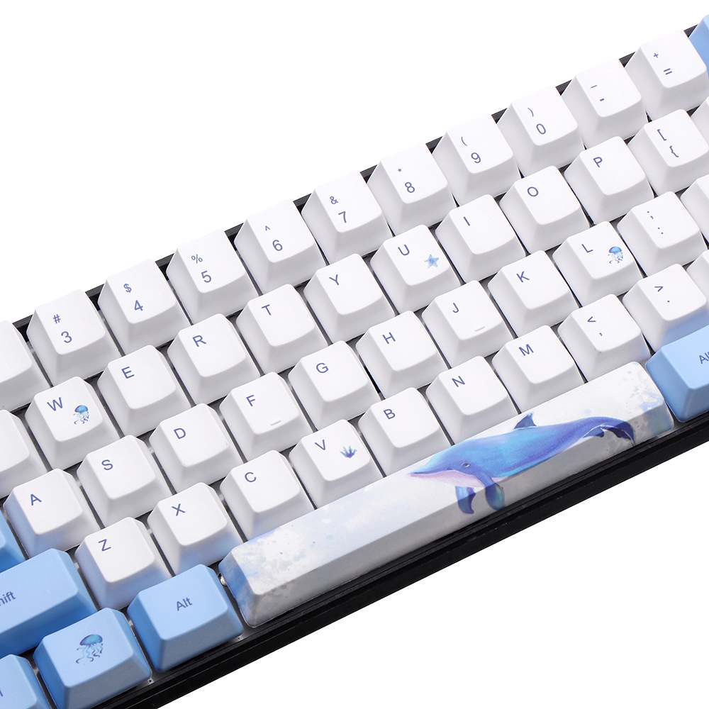 Whale Theme Keycap Set PBT Sublimation OEM Profile... – Grandado