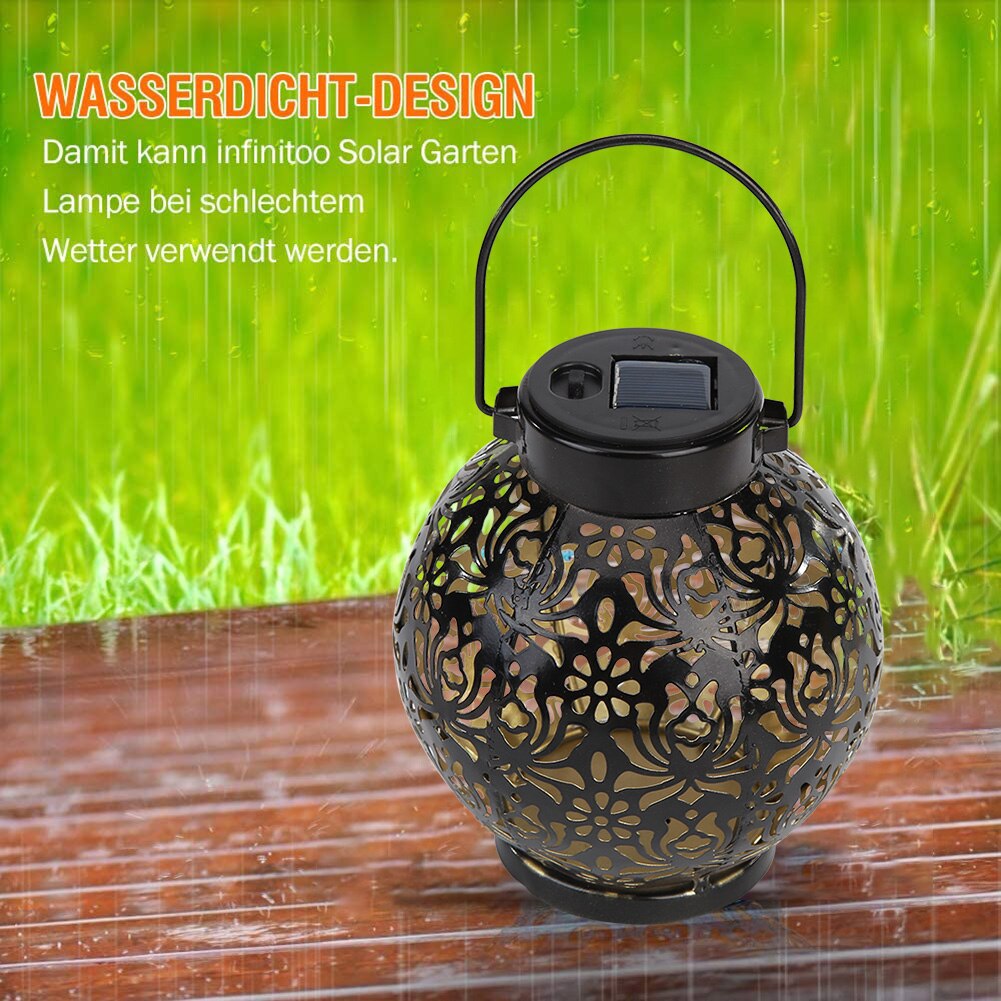 Vintage Solar Lamp Solar LED Lantern Outdoor Garde... – Grandado