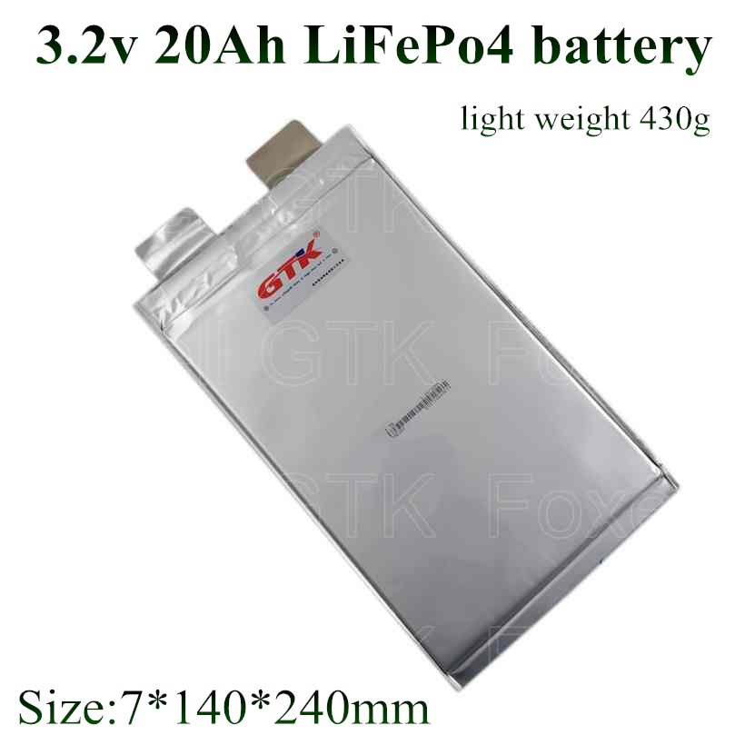 3.2V 20Ah LiFePO4 rechargeable battery LFP 60amps ... – Grandado