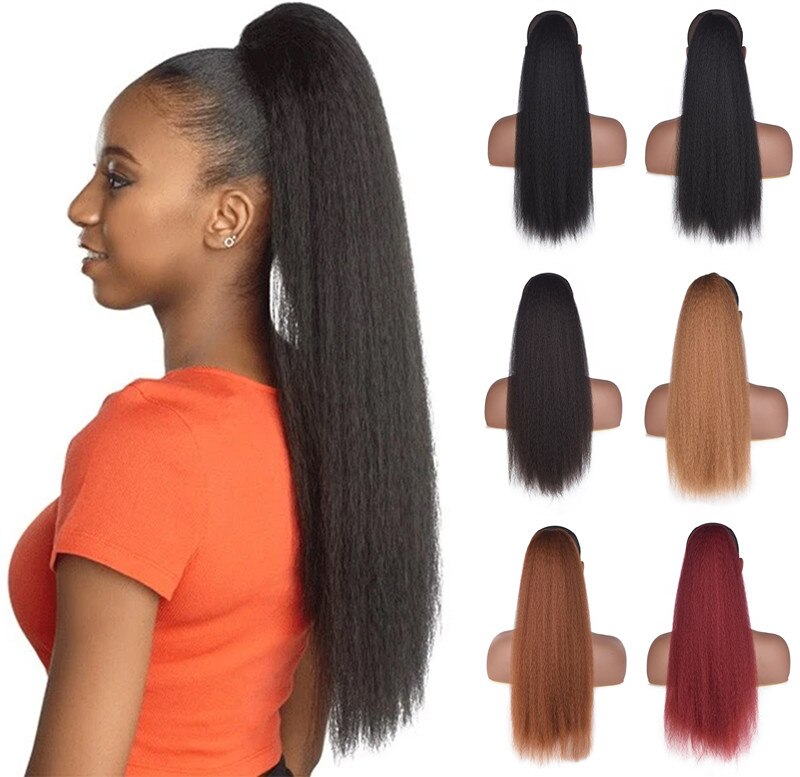 XISHIXIUHAIR 55cm Wavy Long Ponytail Synthetic Hai... – Vicedeal