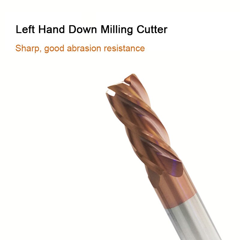 4 Flute Milling Cutter 2 4 6 8 10 12mm Left Hand D... – Grandado