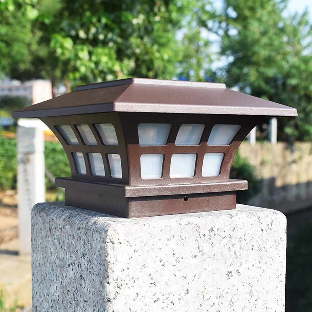 Control Waterproof Porch LED Solar Garden Pillar L... – Grandado