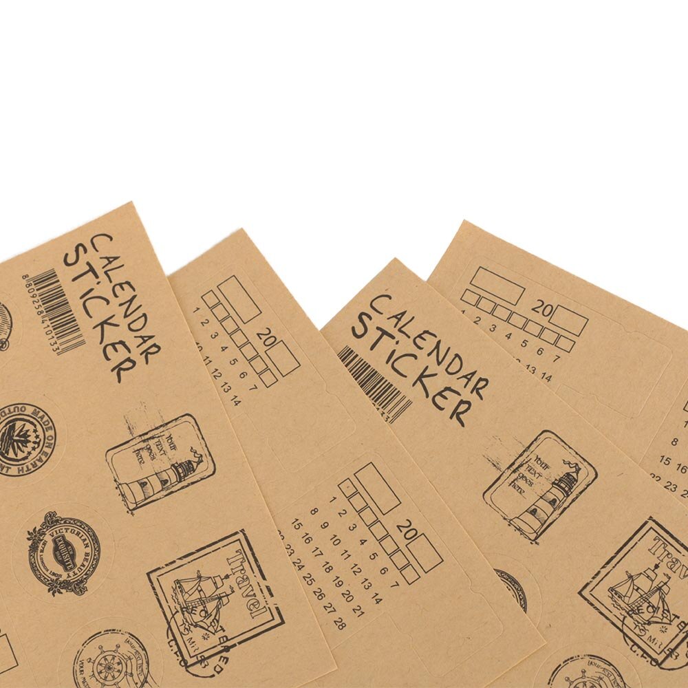 2 Sheets General Kraft Paper Handwritten Almanac C... – Grandado