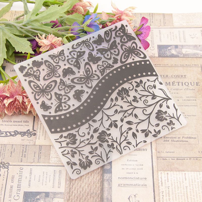 Plastic Embossing Map Template DIY Scrapbook Fotoa... – Vicedeal