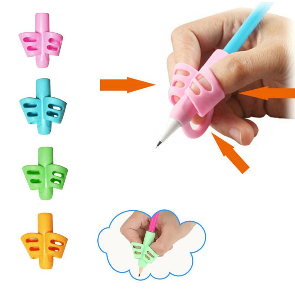 3pcs 3-finger Grip Pencil Pen Holder Kids Practise... – Vicedeal