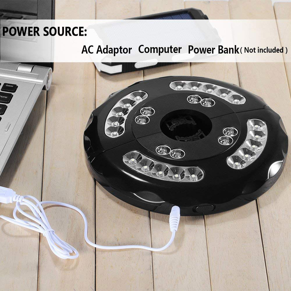 400LM Patio Umbrella Lights Rechargeable 28 LEDs C... – Grandado