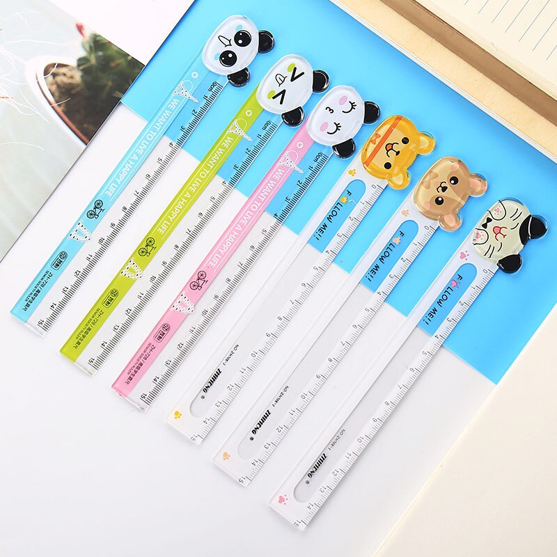 4pcs Cartoon Animals Straight Ruler Korea Student ... – Vicedeal