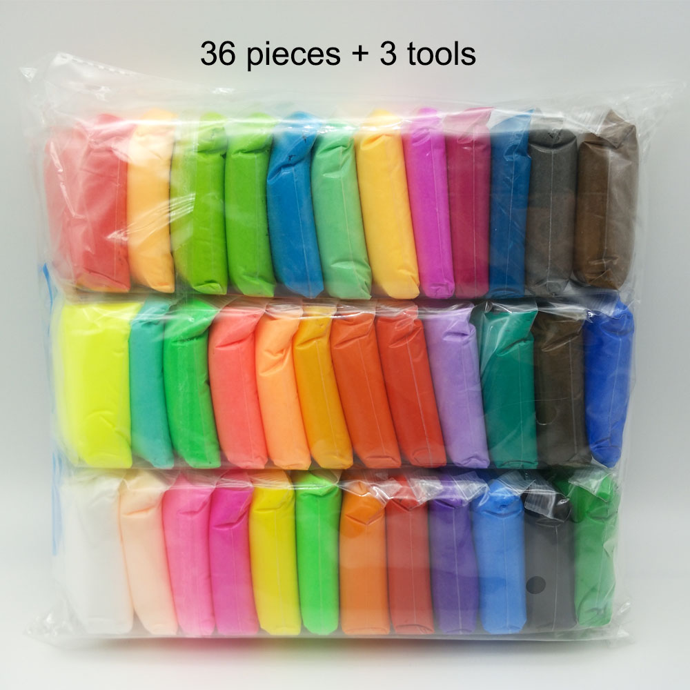 36 Colors/set Air Plasticine Antistress Super Ligh... – Grandado