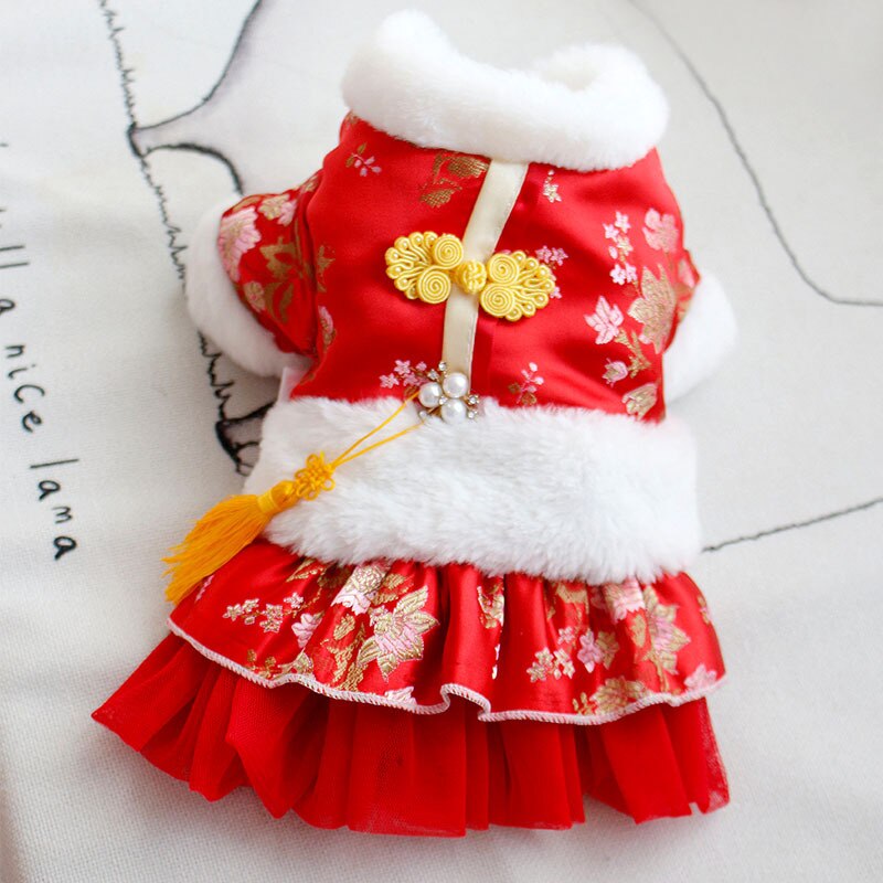 Chinese Year Dog Clothes Boy Dog Jumpsuit Girl Dog... – Grandado