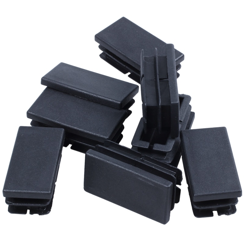8 Pcs Black Plastic Rectangular Blanking End Caps ... – Grandado
