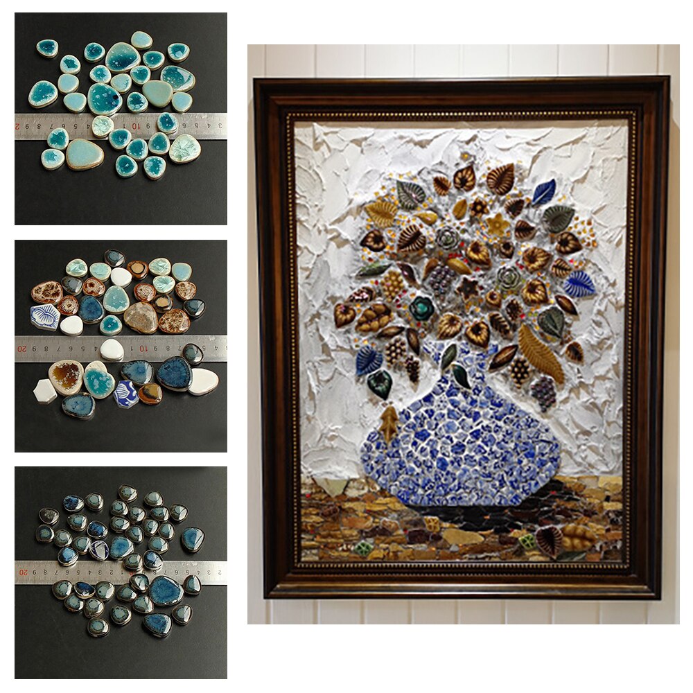 100g Marble Pattern Ceramic Glass Mosaic Tiles Mat... – Vicedeal