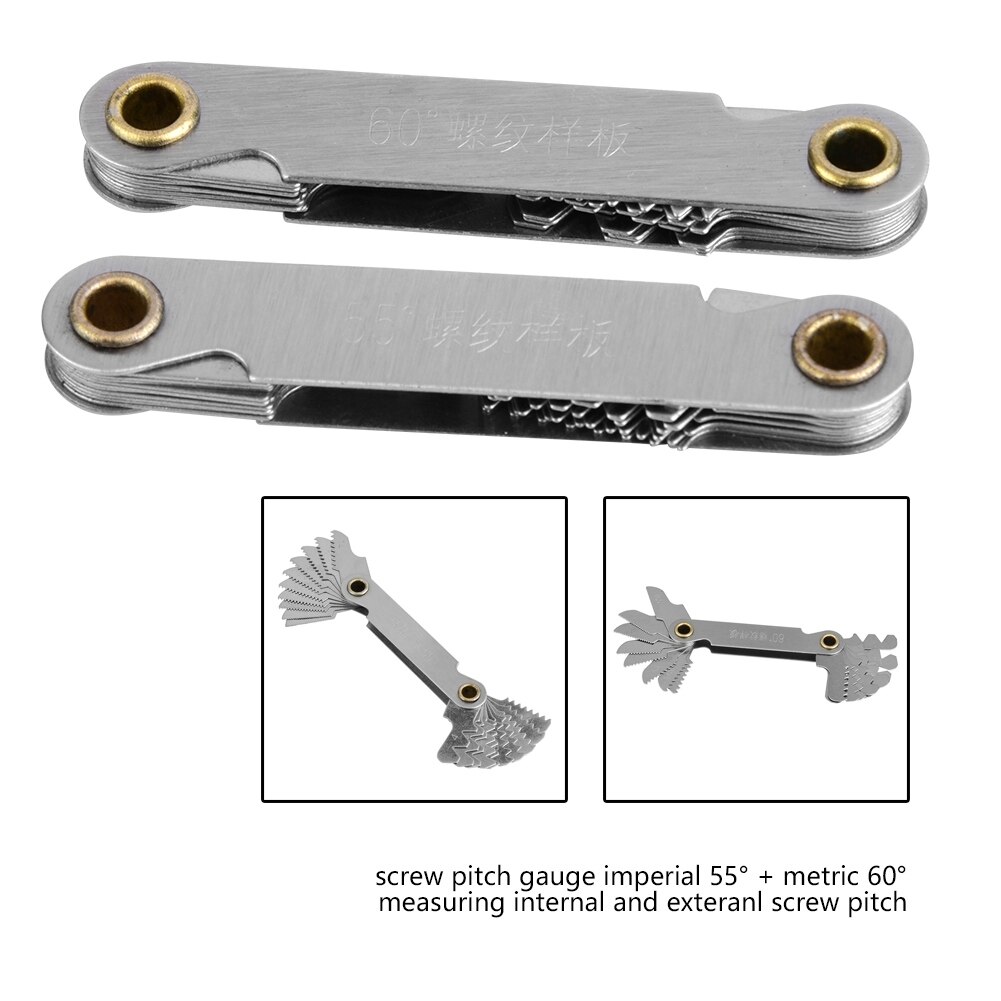 2pcs Imperial55C + Metric60C Stainless Steel Screw... – Grandado