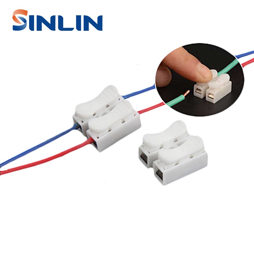 1000pcs CH-2 Spring Wire Quick Connector Splice Wi... – Grandado