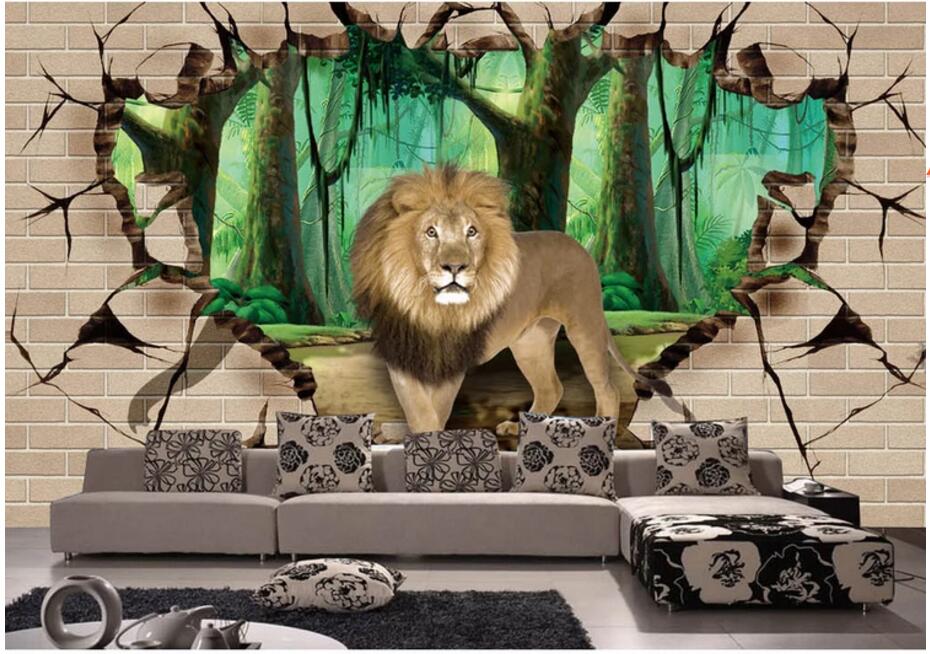 Custom foto muurschildering 3d kamer behang Bos le... – Vicedeal