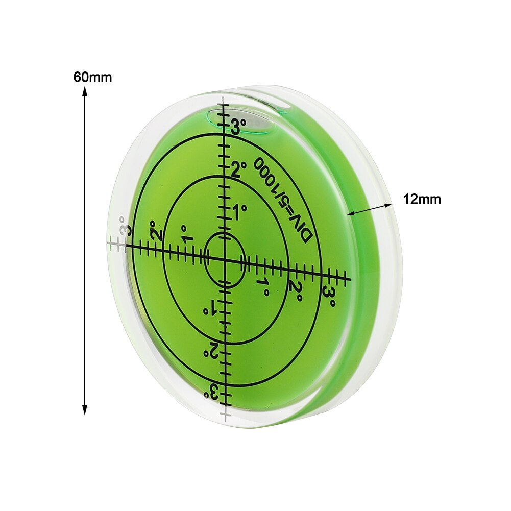 60*12 mm Level Round Measuring Instruments Bubble ... – Grandado