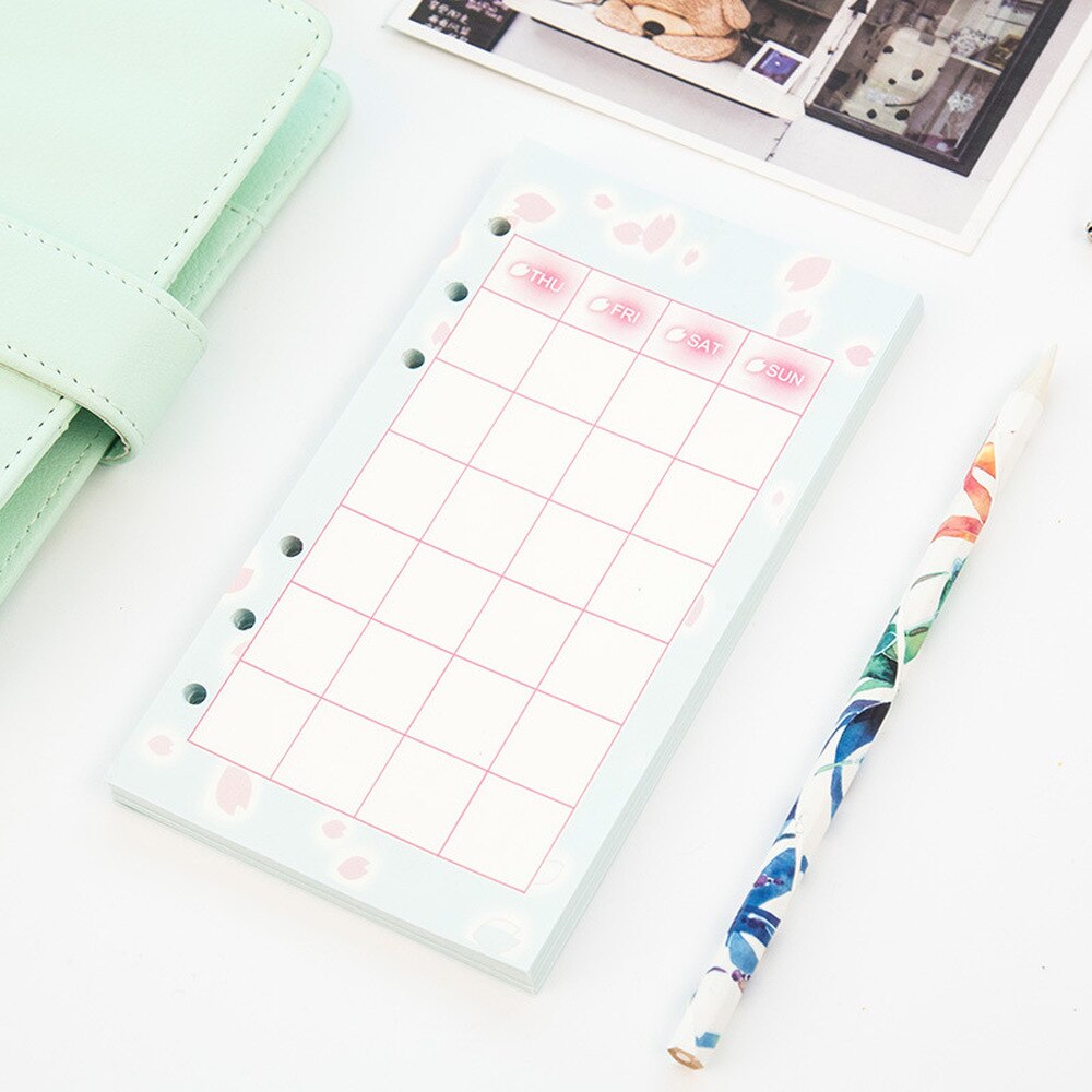 40 Sheets Cherry Blossom A5 Notebook Inner Pages 6... – Grandado