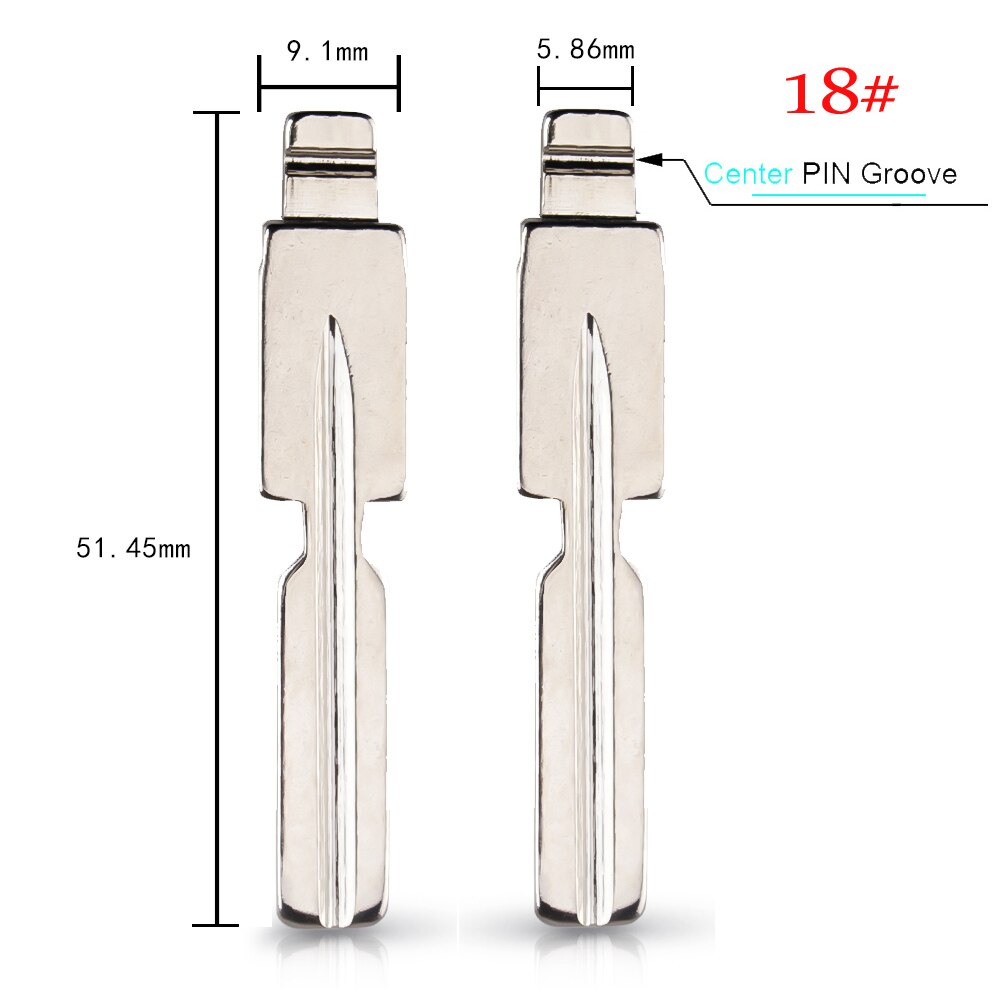 KEYECU 10Pcs Flip Blade 18# 67# For KD Remote Key ... – Grandado