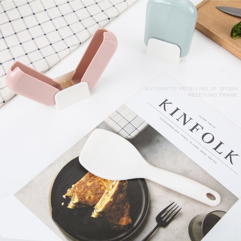 Stand-Up Rice Spoon Storage Rack With Automatic Op... – Grandado