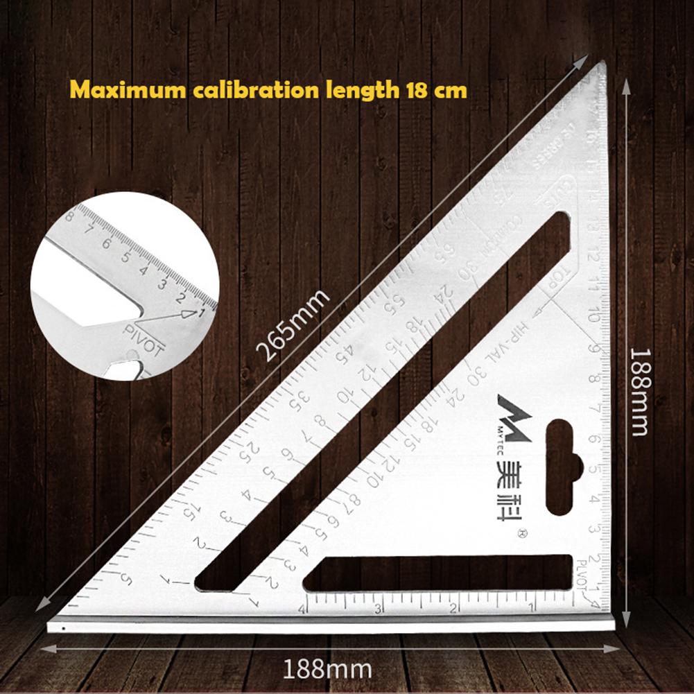 7 Inch Driehoek Heerser Aluminium Metric Meten Hee... – Grandado