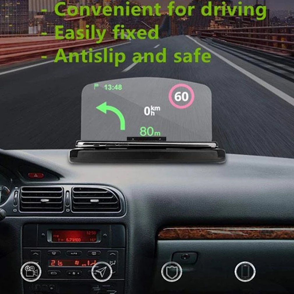 Hud Hd Car Phone Holder Wireless Charging Head-Up ... – Grandado