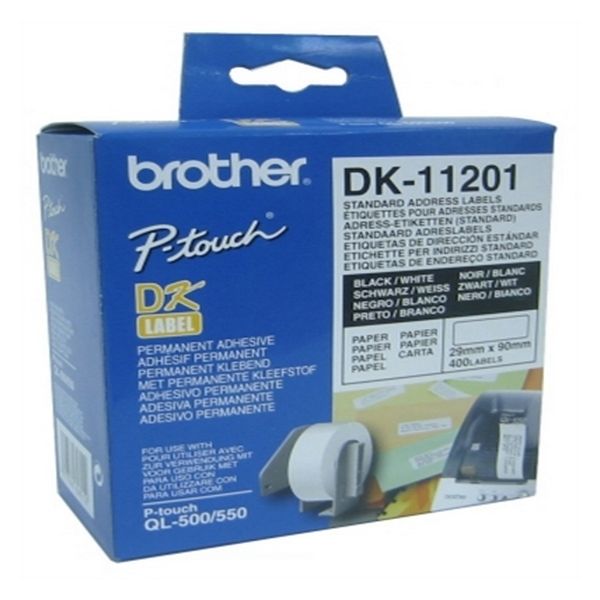 Printer Labels Brother DK11201 29 x 90 mm White – Vicedeal