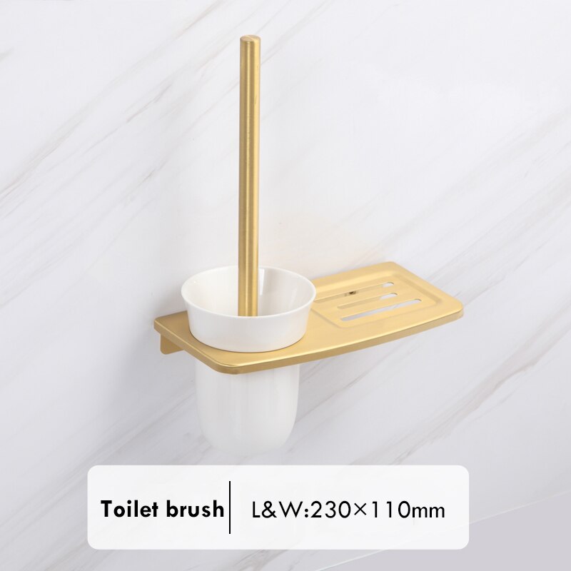 Luxury Golden Bathroom Shelves Organizer Shower Sh... – Vicedeal