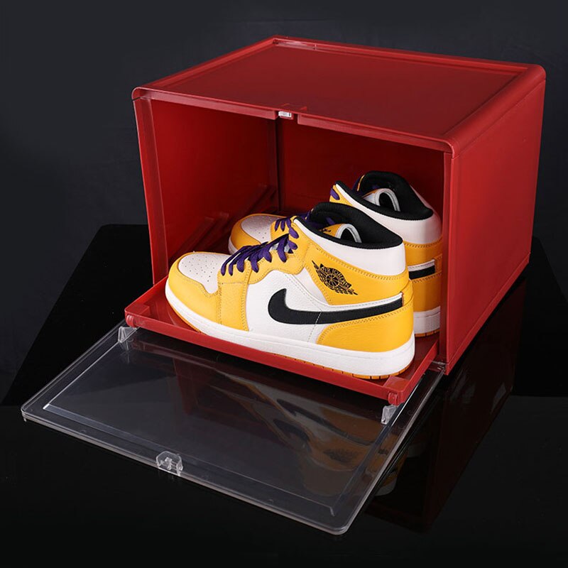 Sneakers Box Sliding Plastic Shoes Box Stackable D... – Grandado