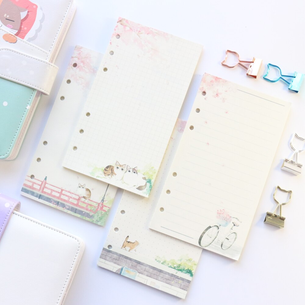 Domikee cute kawaii Korean 6 holes inner paper she... – Vicedeal