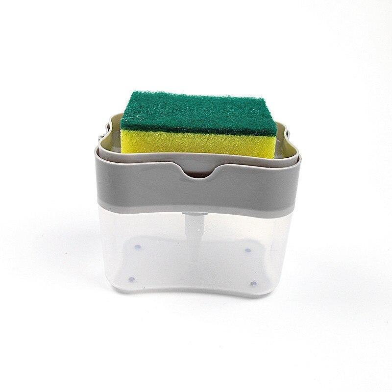 2-In-1 Zeepdispenser En Spons Caddy Push-Type Vloe... – Grandado