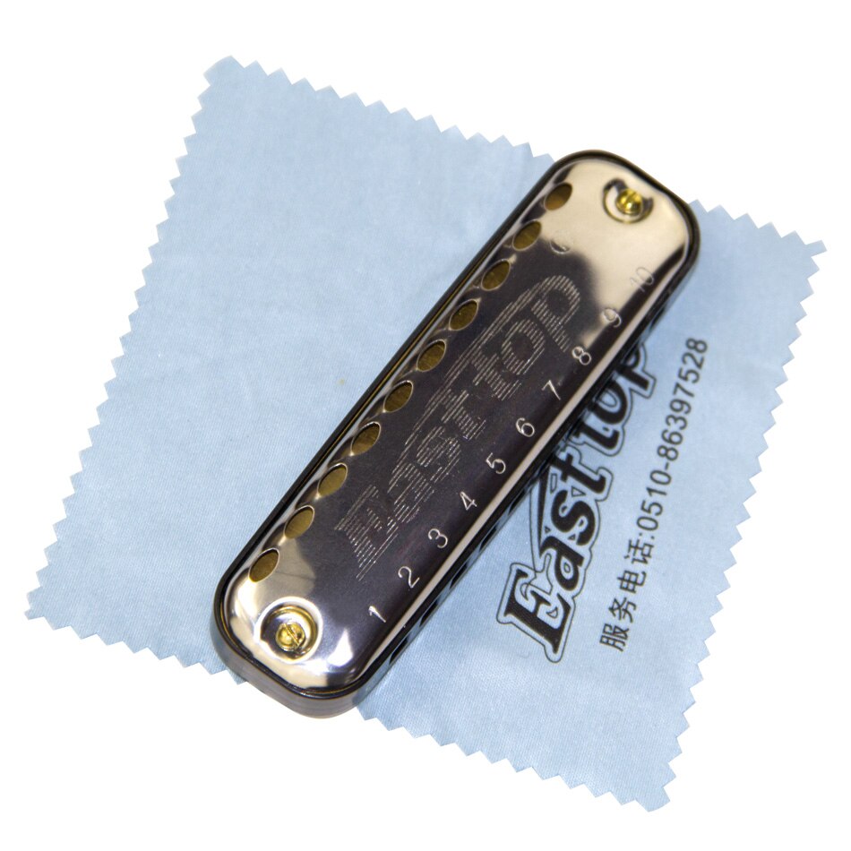 EASTTOP 10 HOLES ROUND HARMONICA Copper Stainless ... – Grandado