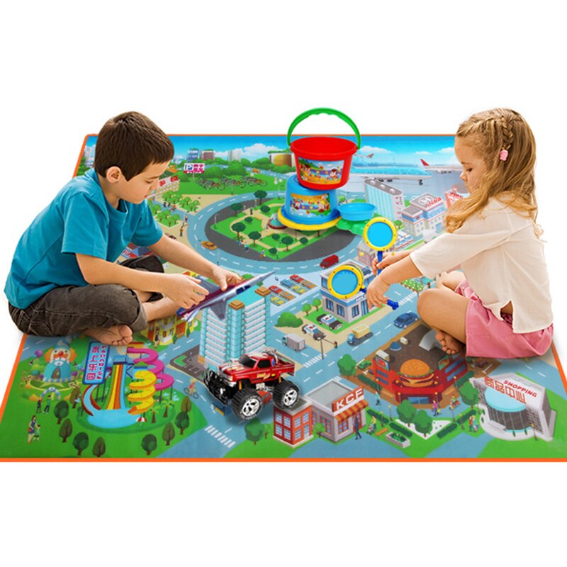 Thin Plastic Traffic Road Carpet For Kids Playmat ... – Vicedeal