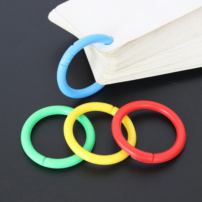 20Pcs 28mm Circle Loose Leaf Easy Rings Notebook B... – Grandado