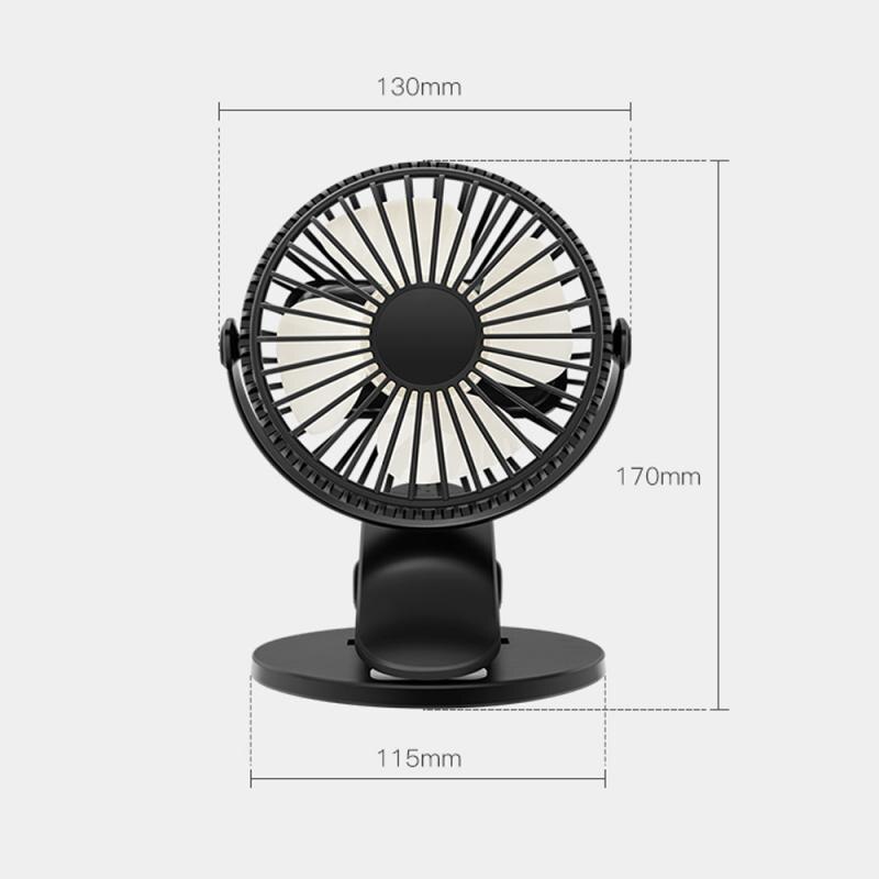 Portable USB Table Fan Clip-on Type Rechargeable C... – Grandado
