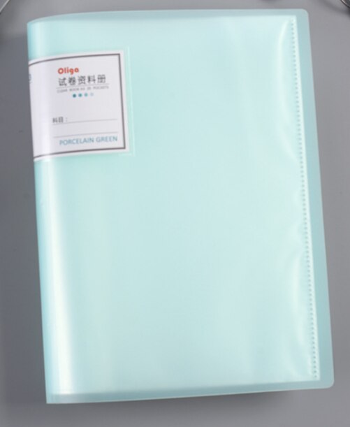 1PC A4 large bookle folder 30 Pages transparent In... – Grandado