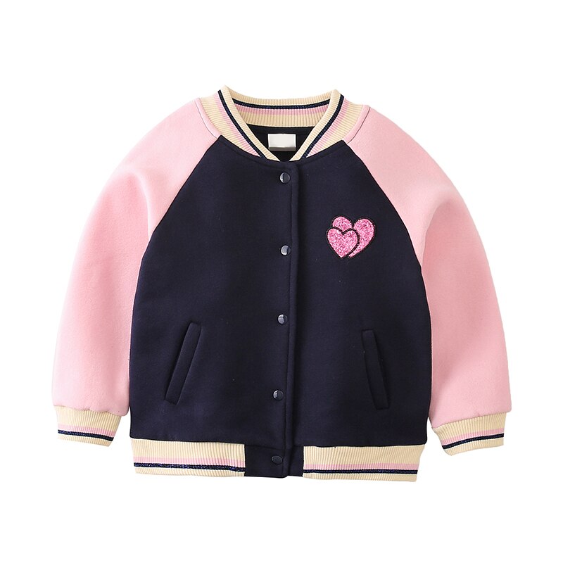 Girls Spring Letter Preppy Style Jackets 3-14 year... – Vicedeal