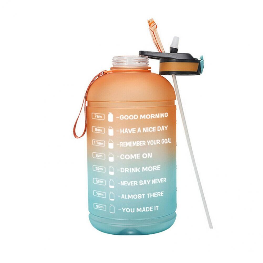 gradient PETG plastic big water bottle portable le... – Grandado