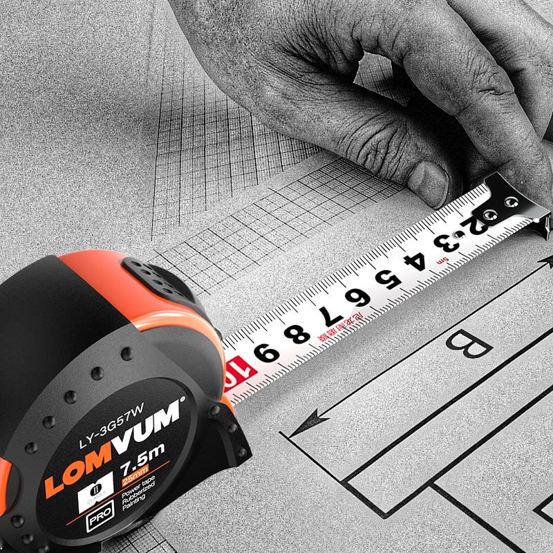 LOMVUM 3M 5M 7.5 Metric System Auto Lock Measureme... – Grandado