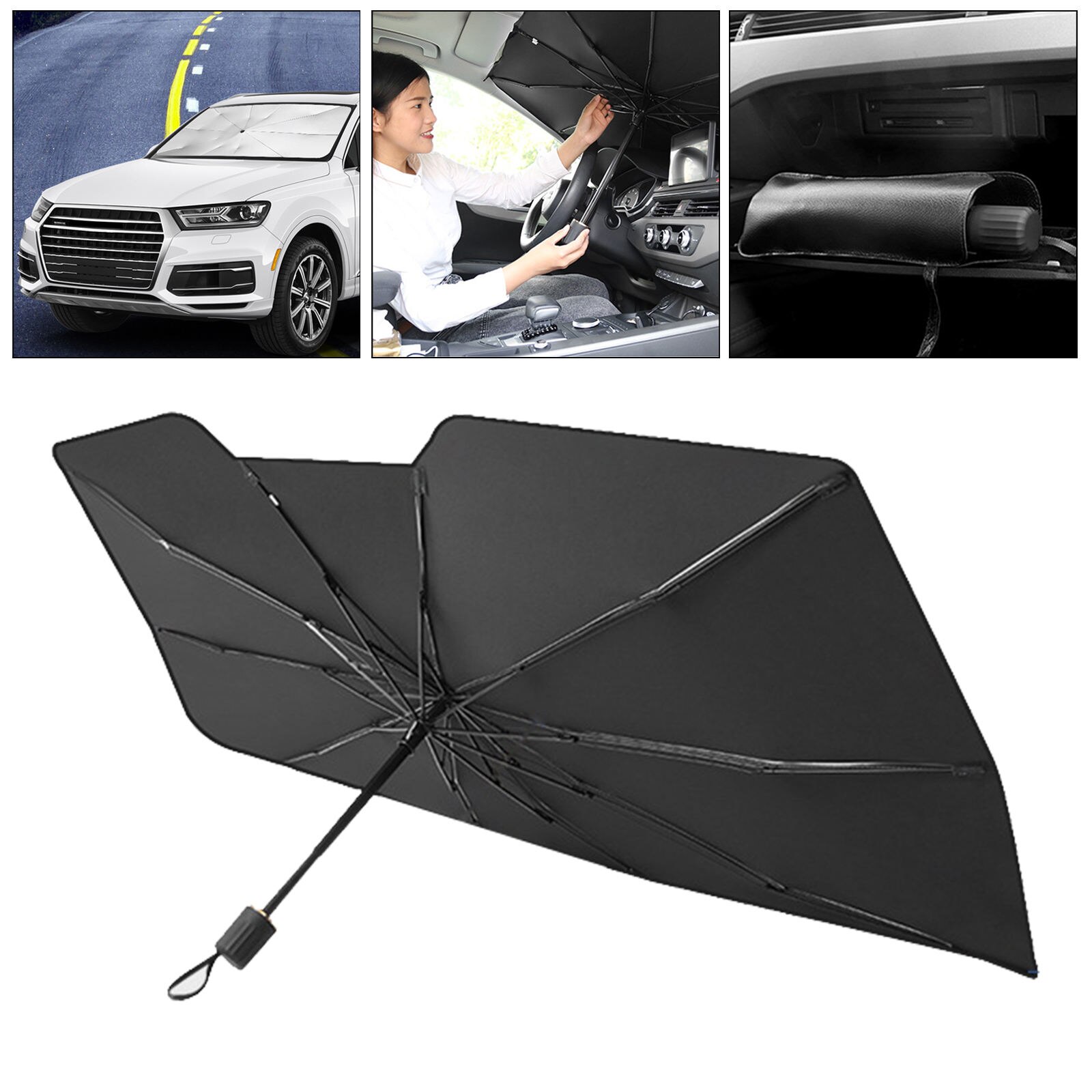 Autoruit Parasol Auto Zonnescherm Opvouwbare Draag... – Vicedeal