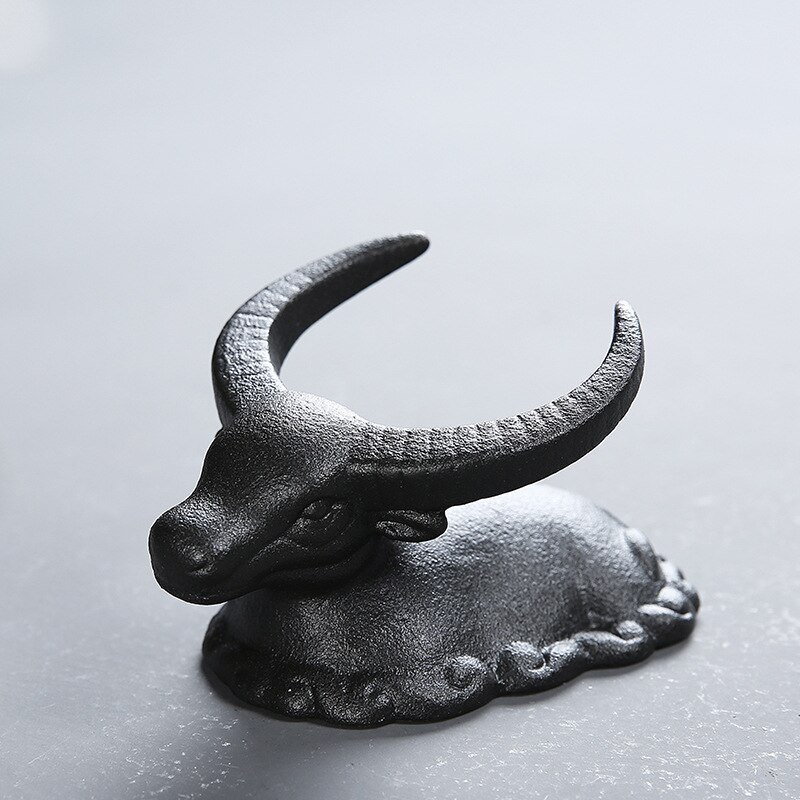 Ceramic Cow Kung Fu Tea Statue Tea Pet Feng Shui C... – Grandado