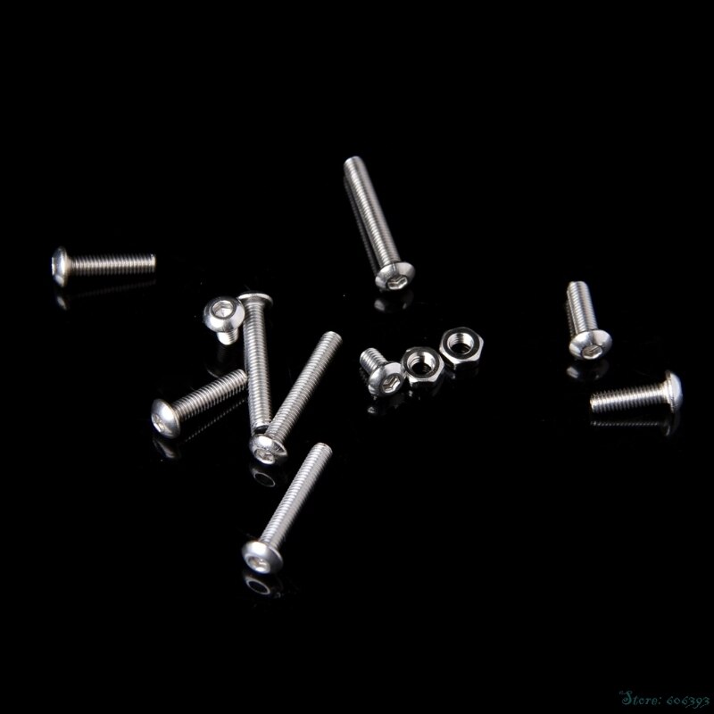 340Pcs/Set M3 3mm Stainless Steel Button Head Alle... – Grandado