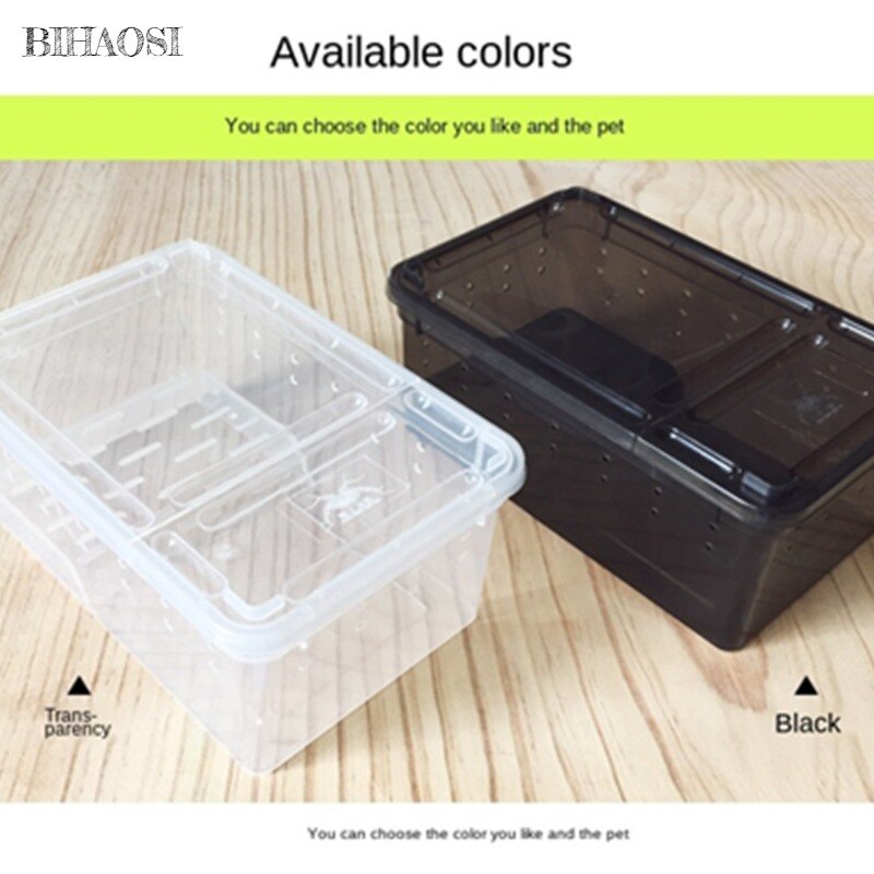 5pieces Reptile feeding box amphibious feeding box... – Grandado