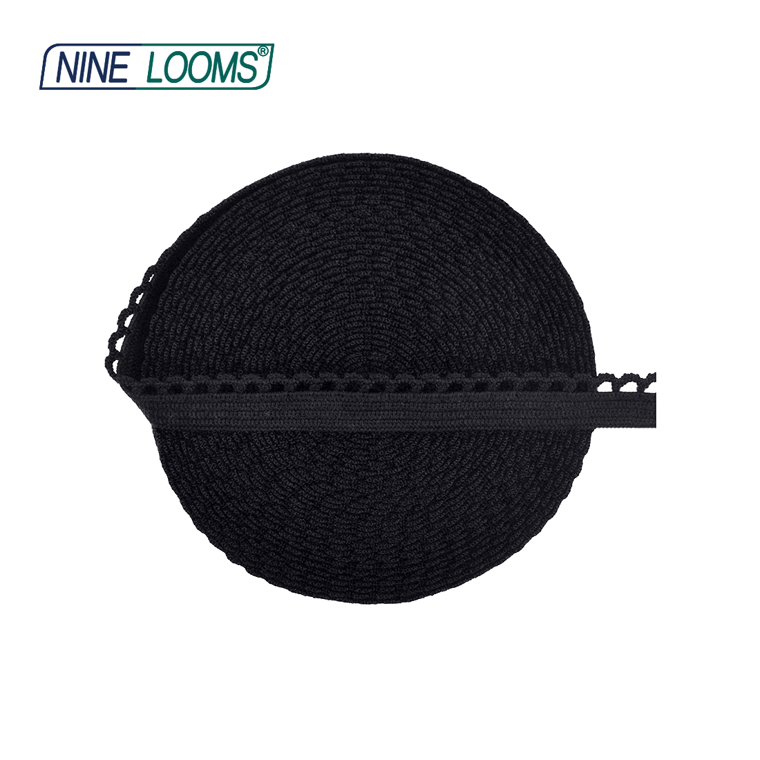 NINE LOOMS Picot Loop Lace Trim Elastisch 3/8" 10m... – Grandado