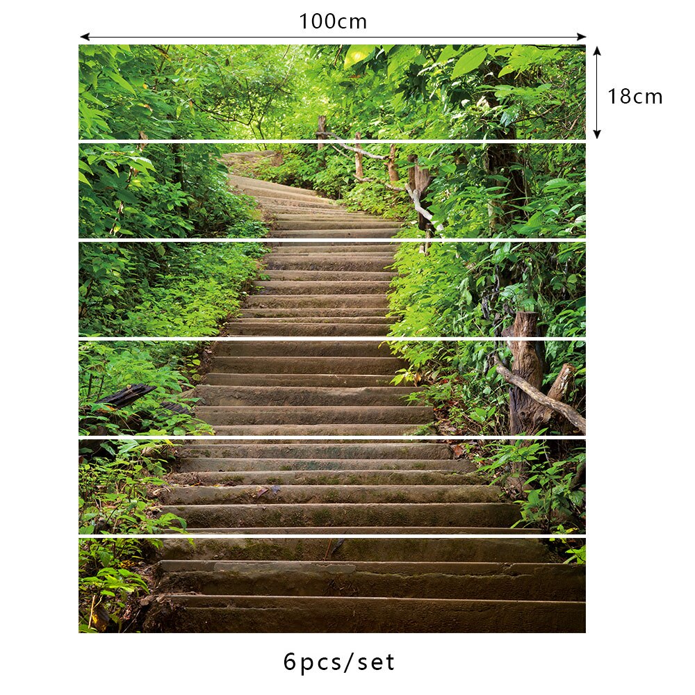 Diy Forest Stairway Stickers Voor Trap Decoratie W... – Vicedeal