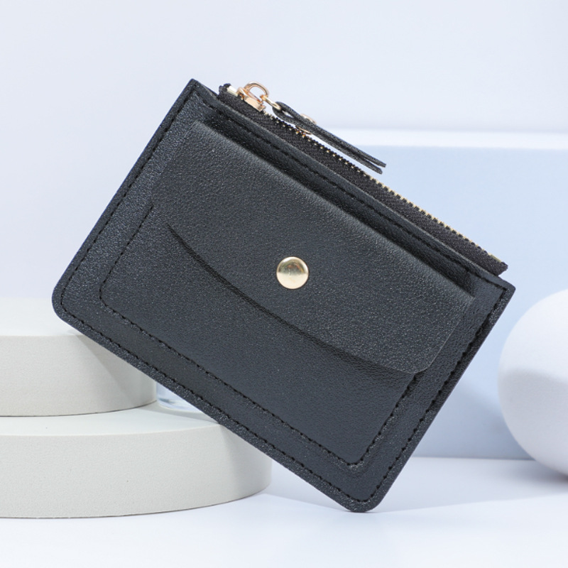 Women Simple Wallet Female PU Leather Purse Mini Z... – Vicedeal