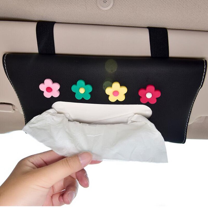 High-end car tissue box car sun visor tissue box h... – Grandado