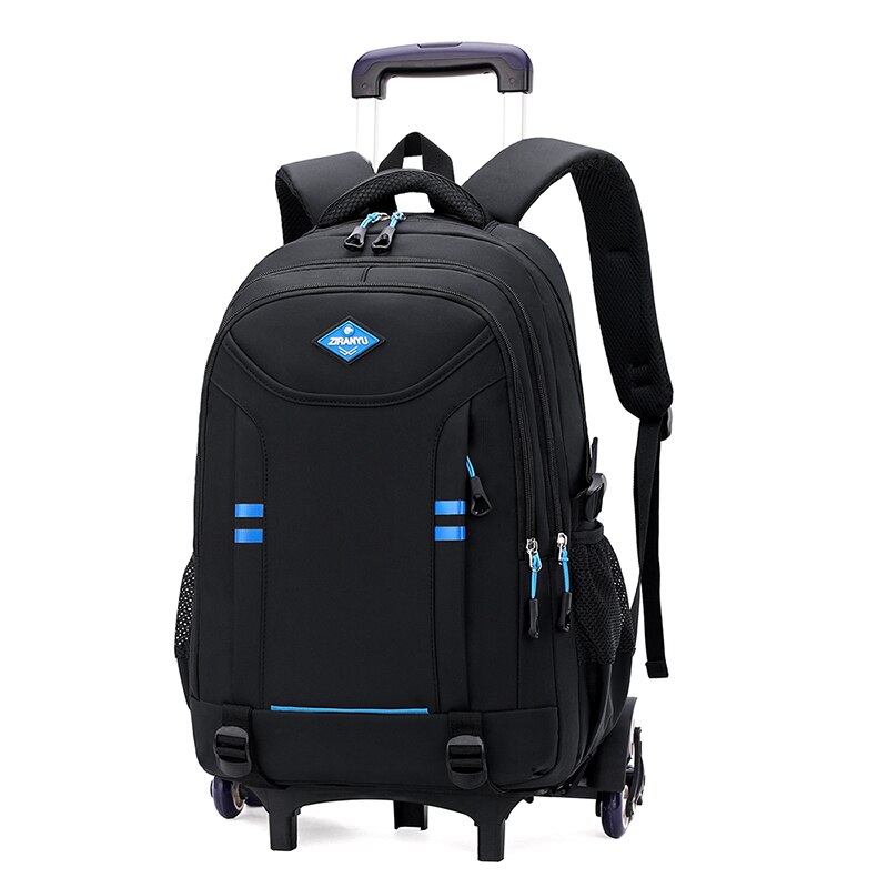 6 Wheels Travel Rolling Luggage Bag School Trolley... – Grandado