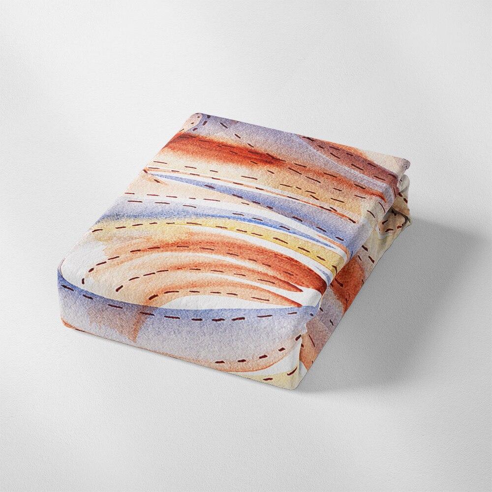 Custom 3D Print Colorful Clouds Fitted Sheet Moder... – Grandado