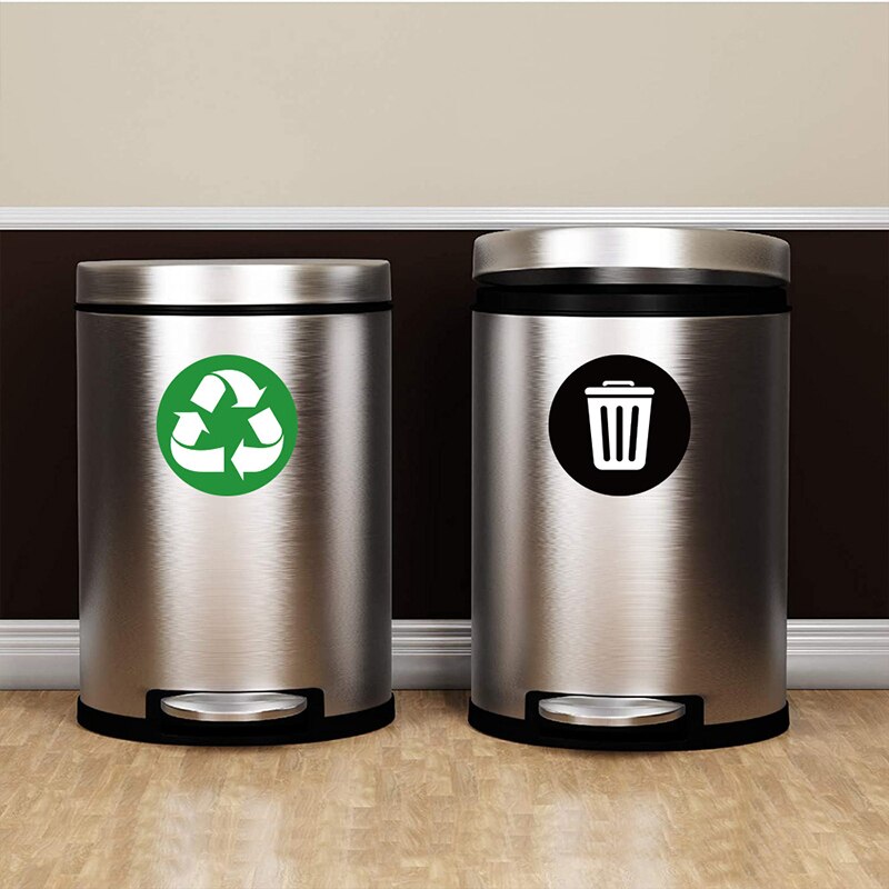 6pc Trash Bin Classification Sticker Home Self-adh... – Grandado