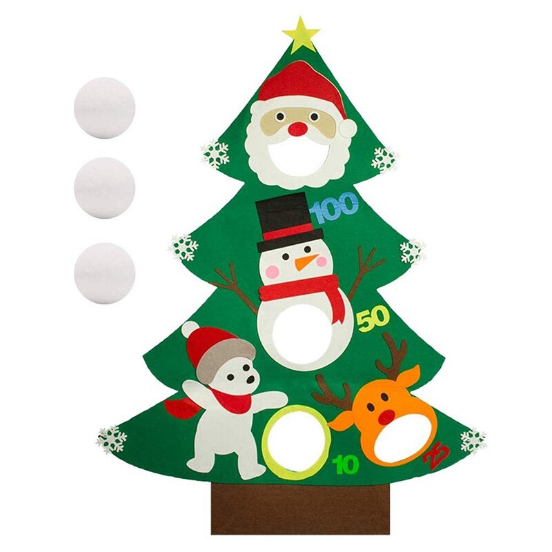 Christmas Toss Games with 3Pcs Snowballs DIY Felt ... – Grandado