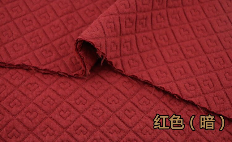 Jacquard Thickened Heart Desgisn Cotton Fabric by ... – Grandado